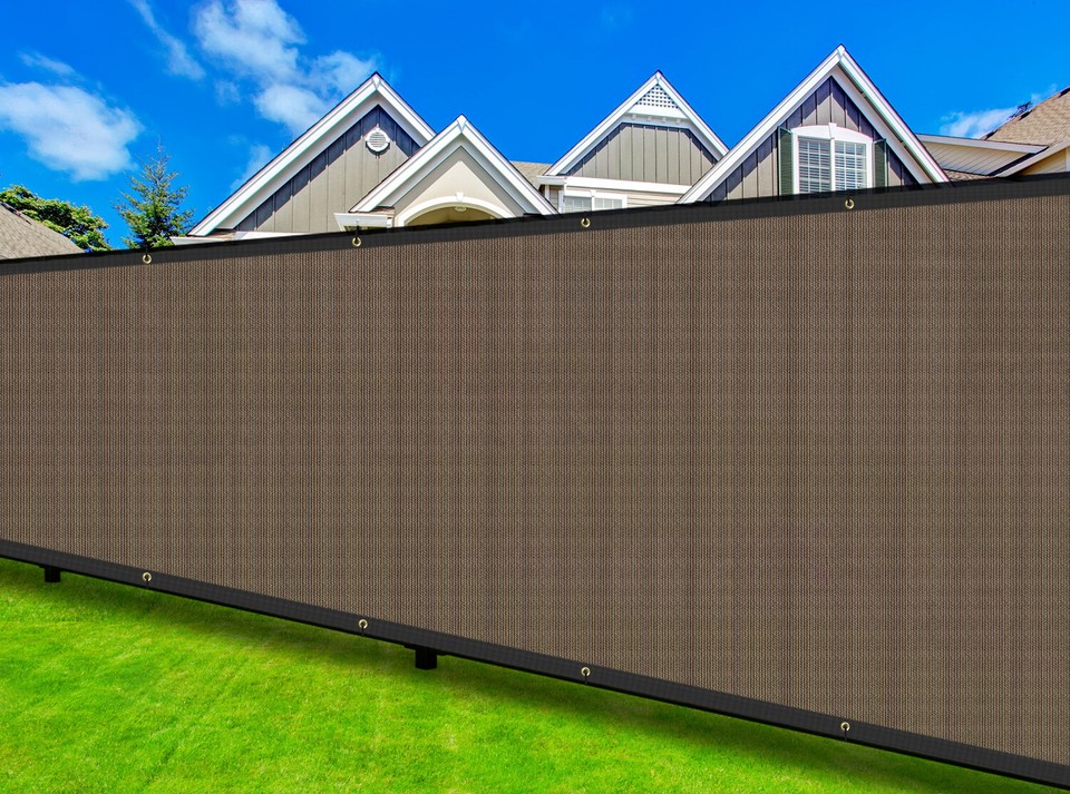 Outdoor Fence Screen Wind Privacy Screen Shade Mesh Cover Garden Yard ...