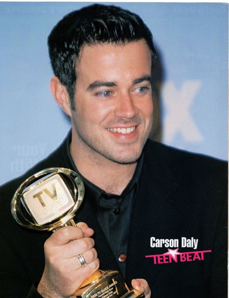 Carson Daly 1/01 Teen Beat magazine pinup 'N Sync Justin Timberlake ...