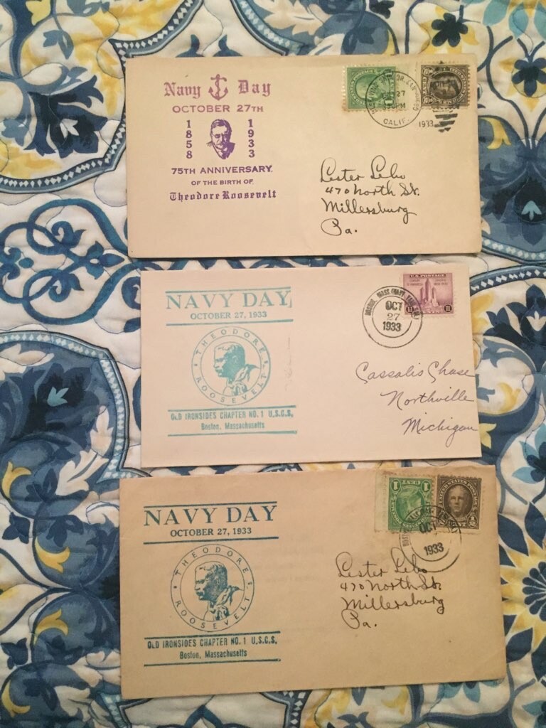 3 old naval covers NAVY DAY 1`933 super cachets | eBay