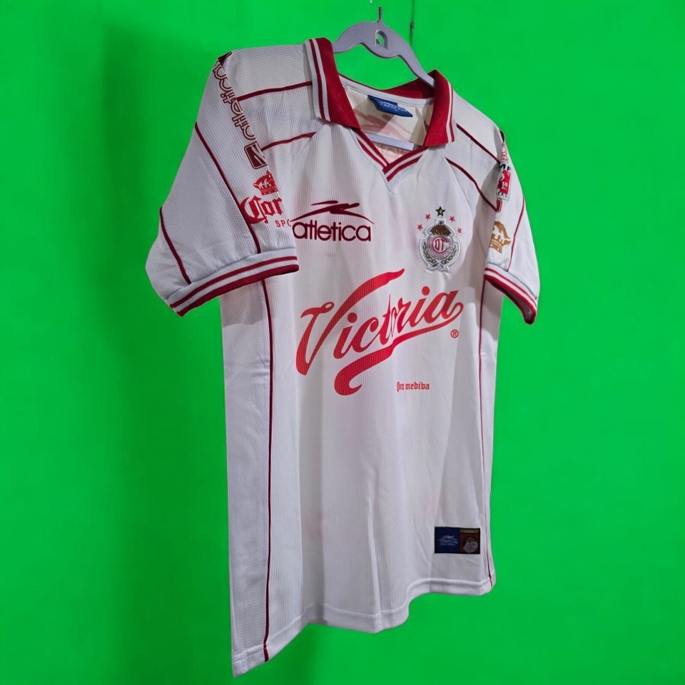 TOLUCA Away 99/00 - Retro - CARDOZO # 9 - White - Medium (USA-Small ...