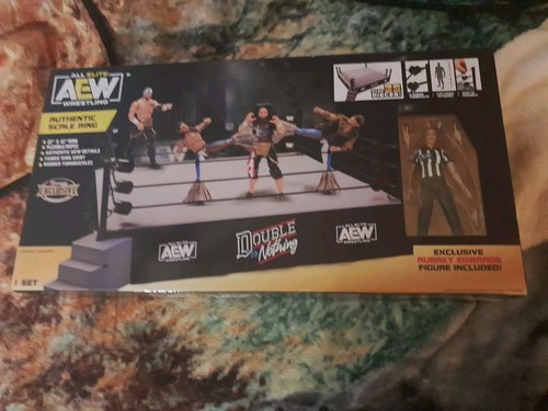 AEW Authentic Scale Ring with Referee Aubrey Edwards 191726411239 | eBay