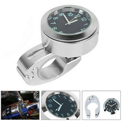 Bike Handlebar Waterproof Clock Motorcycle Motorbike Handlebar Mount ...
