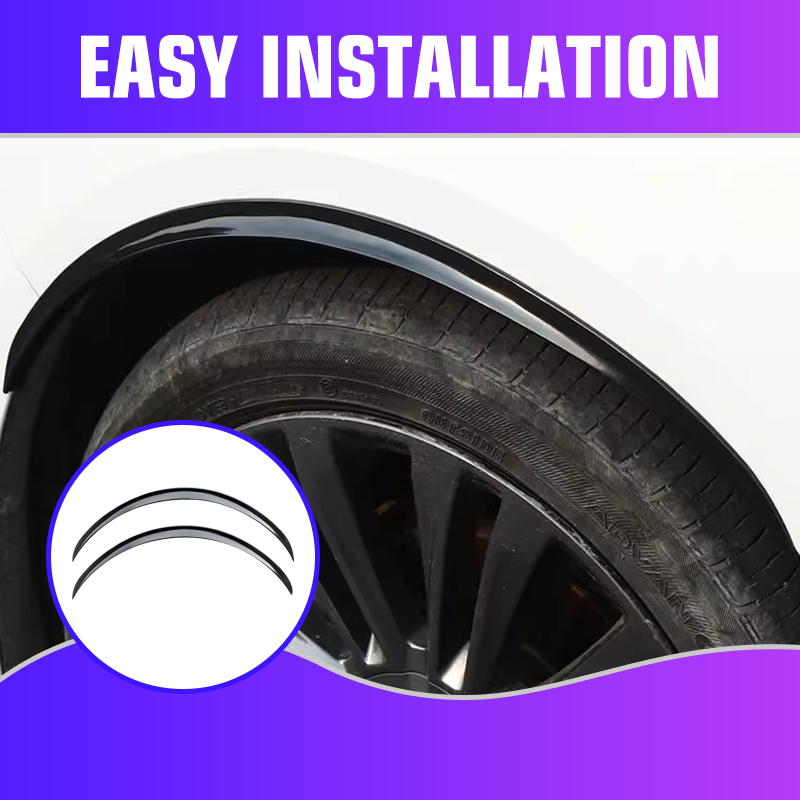 2X 72cm Car Auto Wheel Eyebrow Arch Protector Trim Lips Fender Flares ...