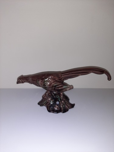 Vintage 1940s MCM Royal Haeger Pheasants Bird Brown with Green Under ...