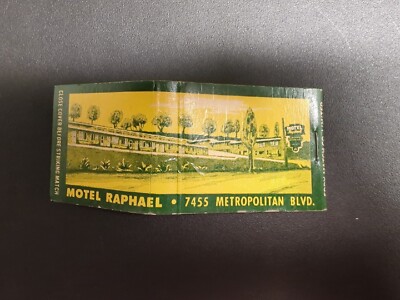 Vtg Matchbook Motel Raphael Montreal, Quebec PQ Canada Original | eBay
