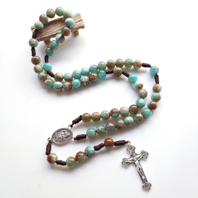 for Religious Weaving Rosary Catholic Five Rui Rosary Christian Neck | eBay