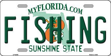 Fishing Florida Novelty Metal License Plate Tag LP-6036 | eBay