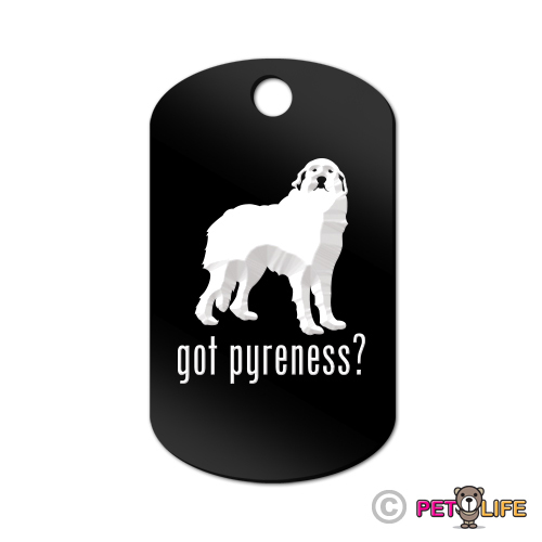 Got Great Pyrenees Engraved Keychain GI Tag dog pyr Many Colors | eBay