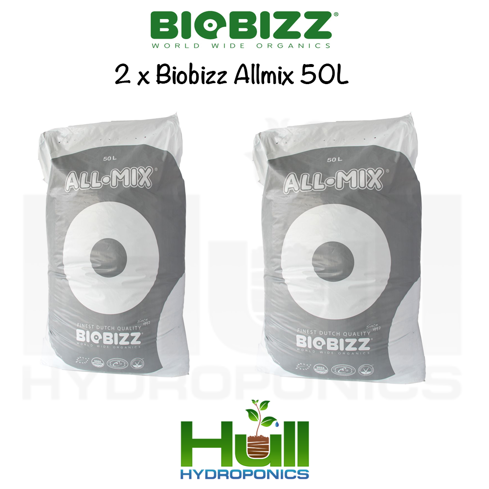 BIOBIZZ ALLMIX 50L bags x 2 Soil Organic Pre Fertilised growing medium ...