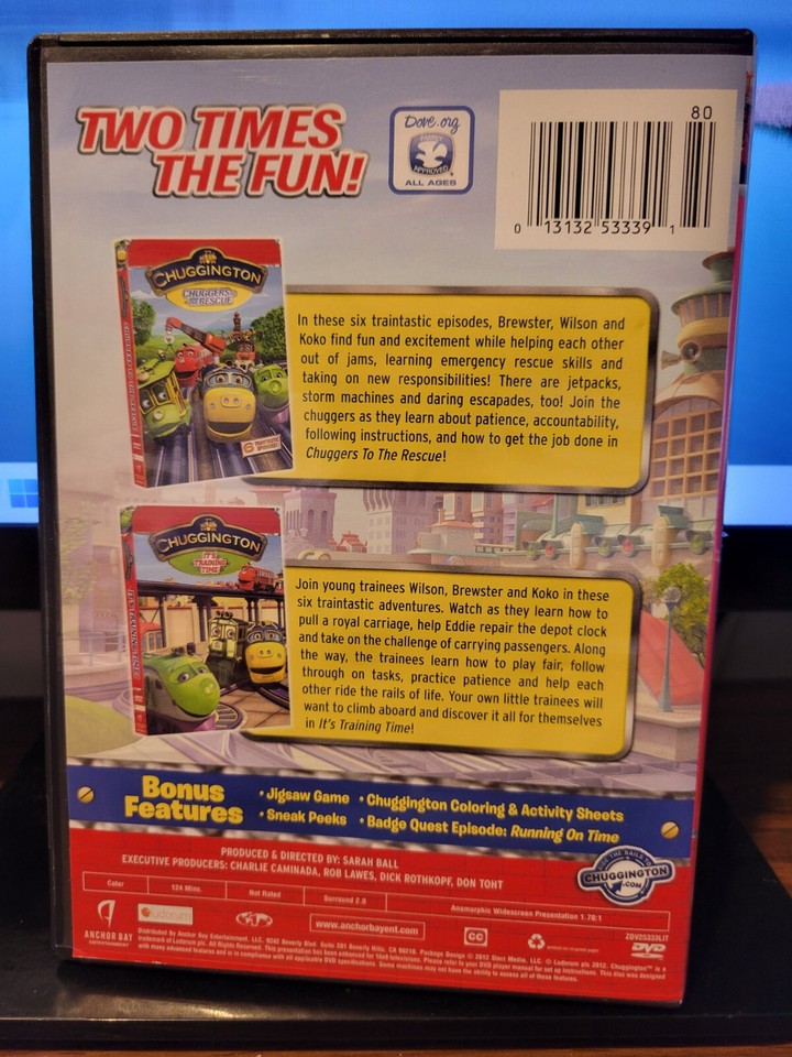 Chuggington: Chuggers to the Rescue / It's Training Time! (DVD) NEW ...