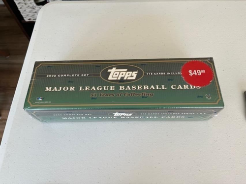 2002 Topps Baseball MLB Complete Set Series 1 & 2 Factory Sealed 718 ...