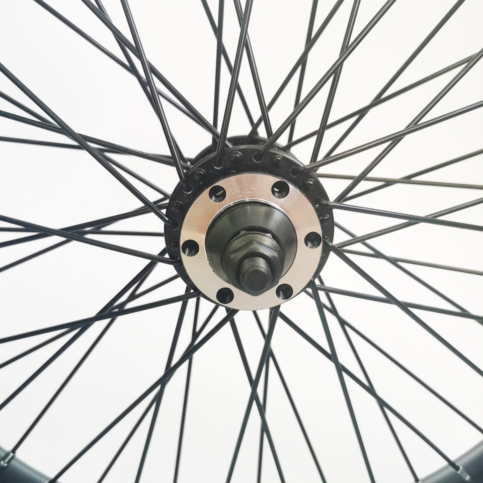 20 in Spoke Bike Wheel Set Front & Rear Rim 12G, Heavy Duty Double Wall ...