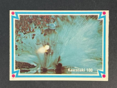 VINTAGE 1972 CHOPPER & HOT BIKE CARD - KAWASAKI G4 100 # 28 - NM-MT ...