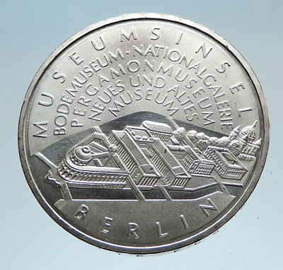2002 GERMANY Berlin Museum Aerial View Genuine Silver German 10 Euro ...