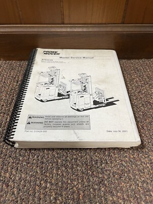 Genuine Prime Mover RTX35 RTX45 Reach Truck Forklift Service Shop ...