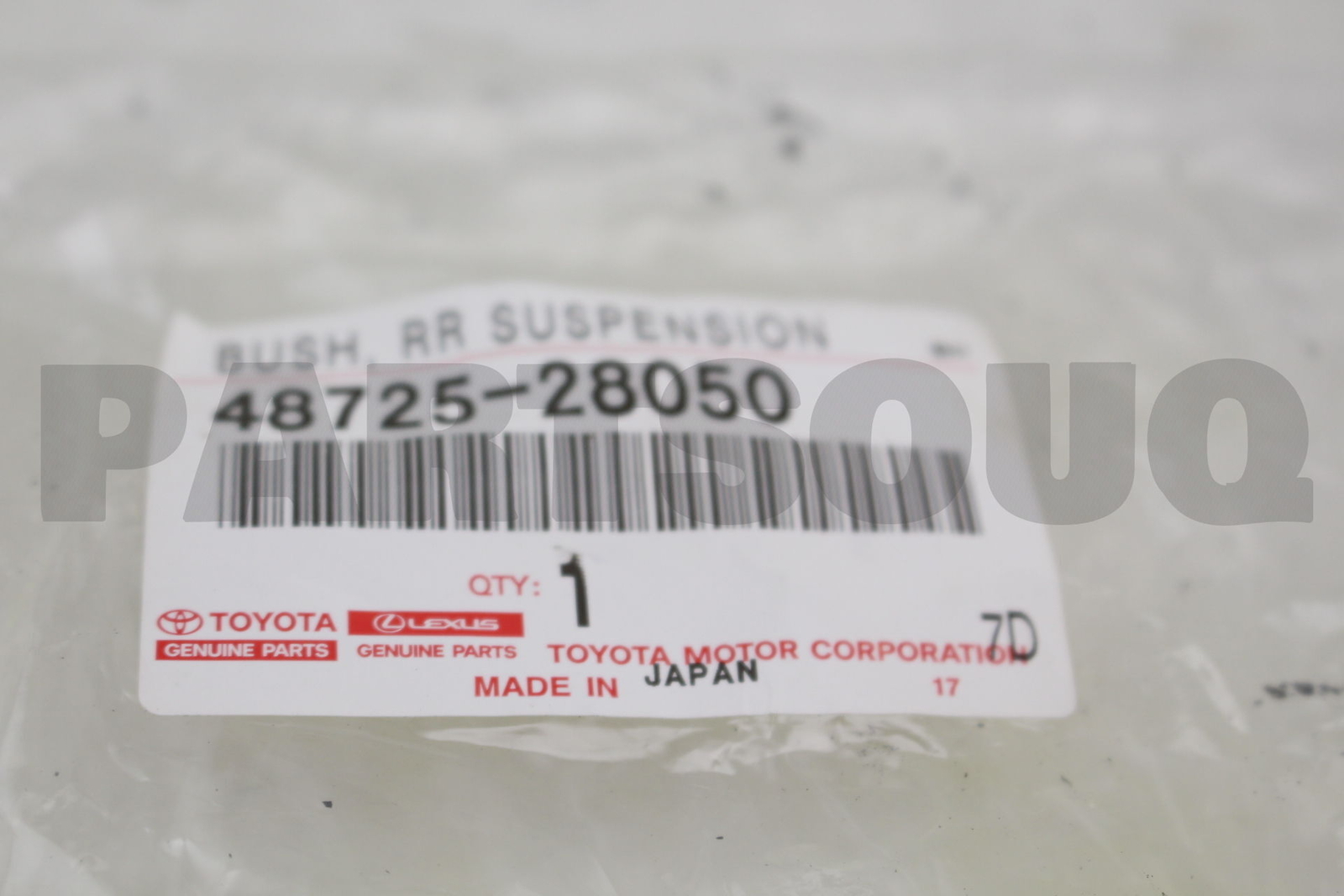 4872528050 Genuine Toyota BUSH, REAR AXLE CARRIER, RH/LH 48725-28050 | eBay