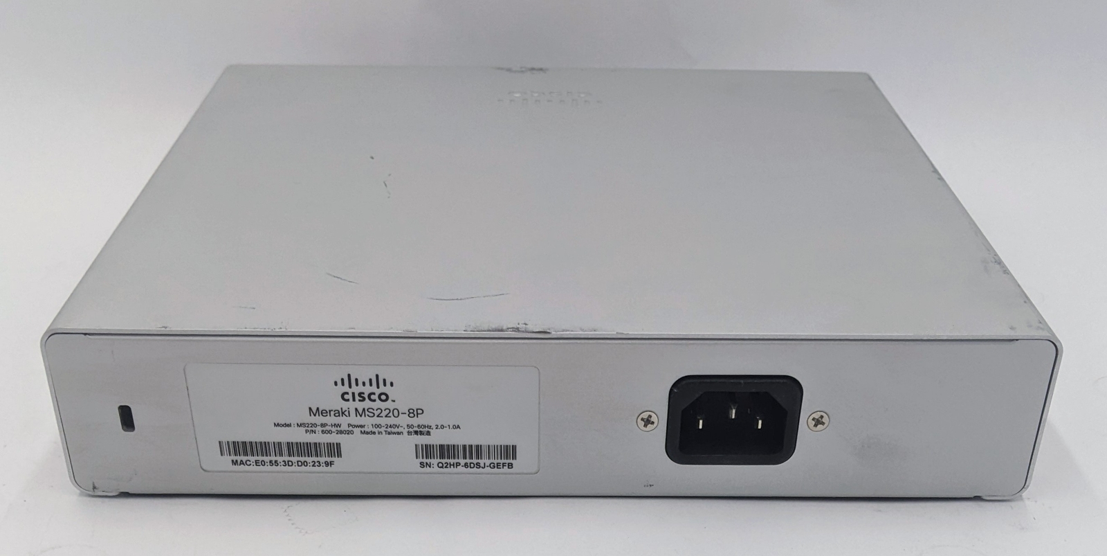 Cisco Meraki MS220-8P 8 Port PoE Gigabit Switch UNCLAIMED | eBay
