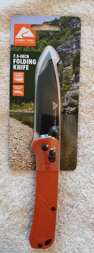 New Ozark Trail 7.5 inch D2 High Carbon Steel Blade Folding Knife ...