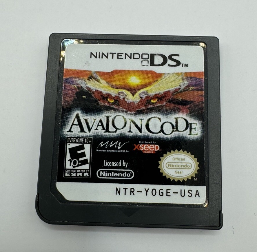 Avalon Code (Nintendo DS, 2009)- Authentic - Tested & Working - Cart ...