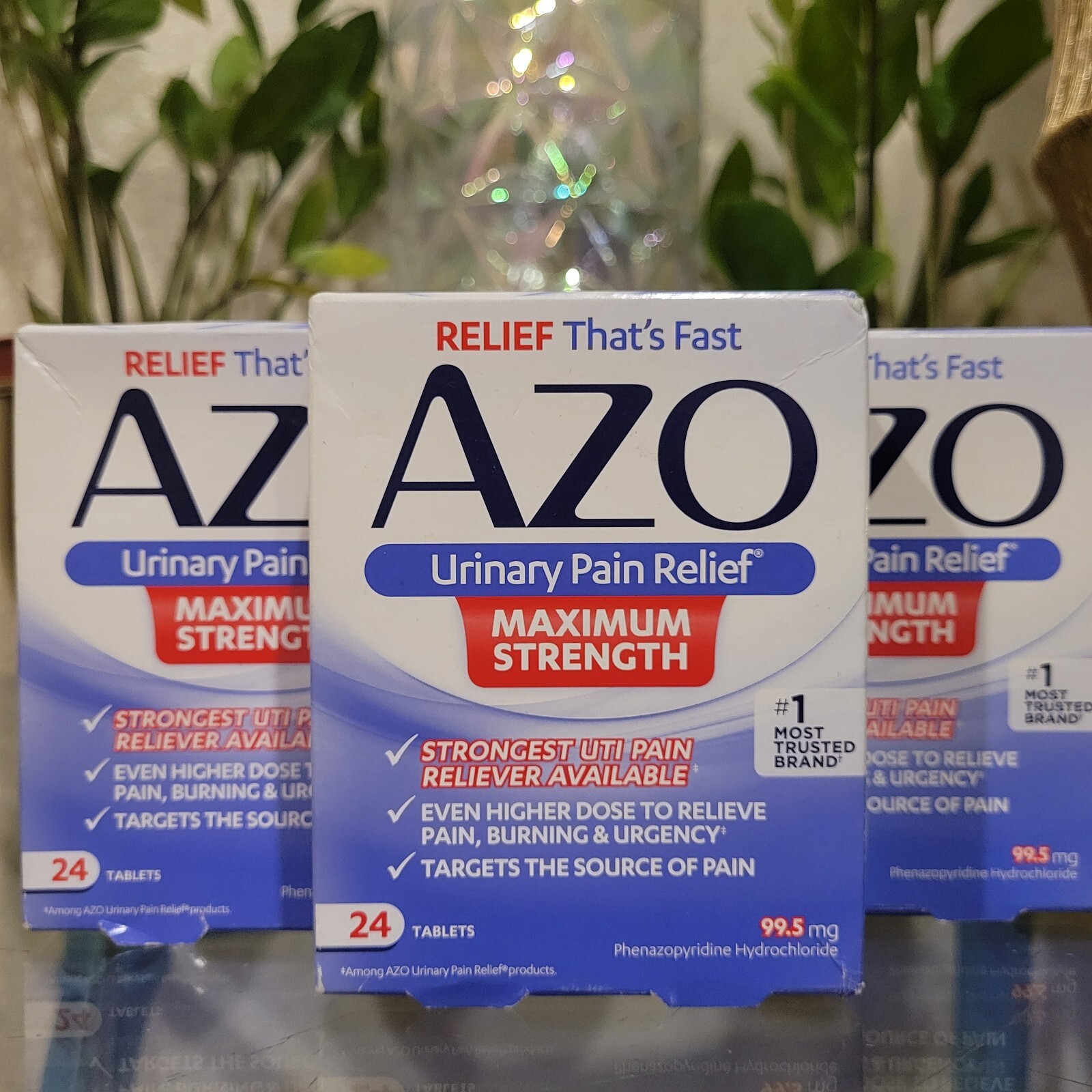 3x AZO Urinary Tract Infection Pain Relief Burning Maximum Strength UTI ...