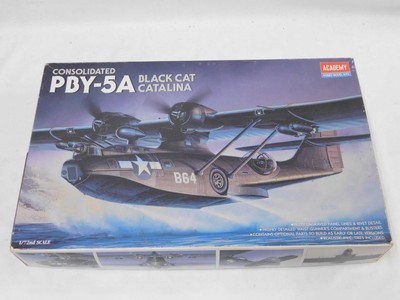1/72 Academy WWII Consolidated PBY-5A Black Cat Catalina Plastic Model ...