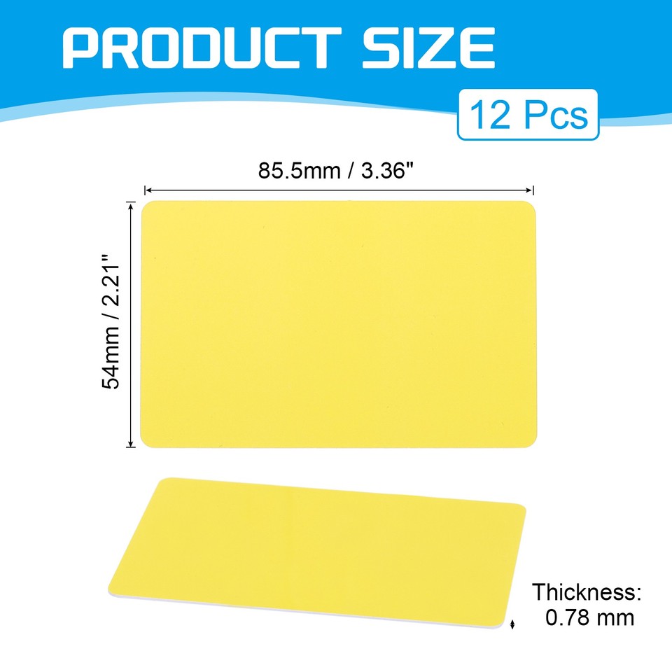 12 Pcs Blank PVC Cards Inkjet Plastic ID Card CR80 30 MIL Frosted ...