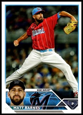 2023 Matt Barnes Topps Update Series BASEBALL #US166 Miami Marlins | eBay