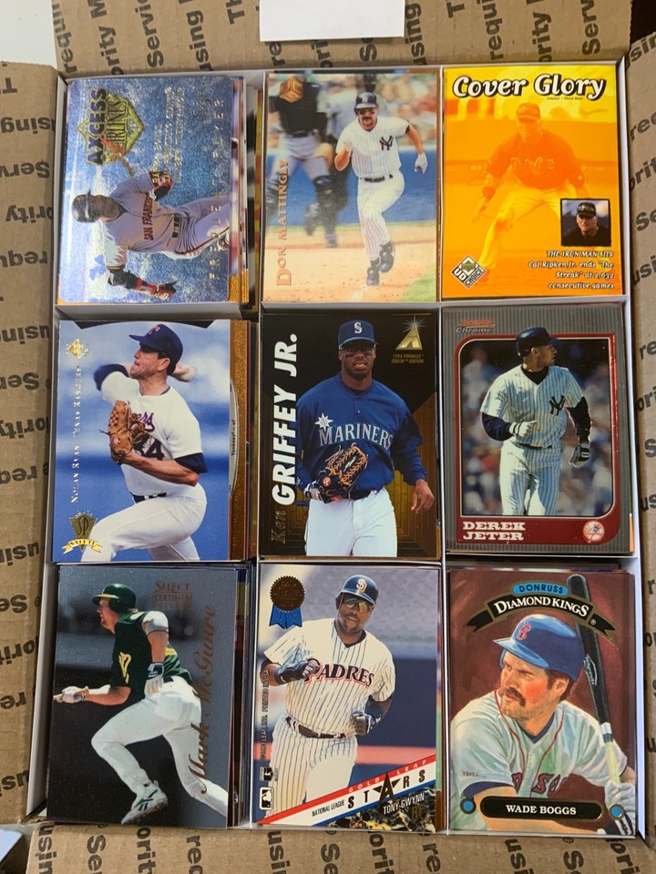 Baseball Card Lot USPS Medium Flat Rate Box - 2600 Count - FREE ...
