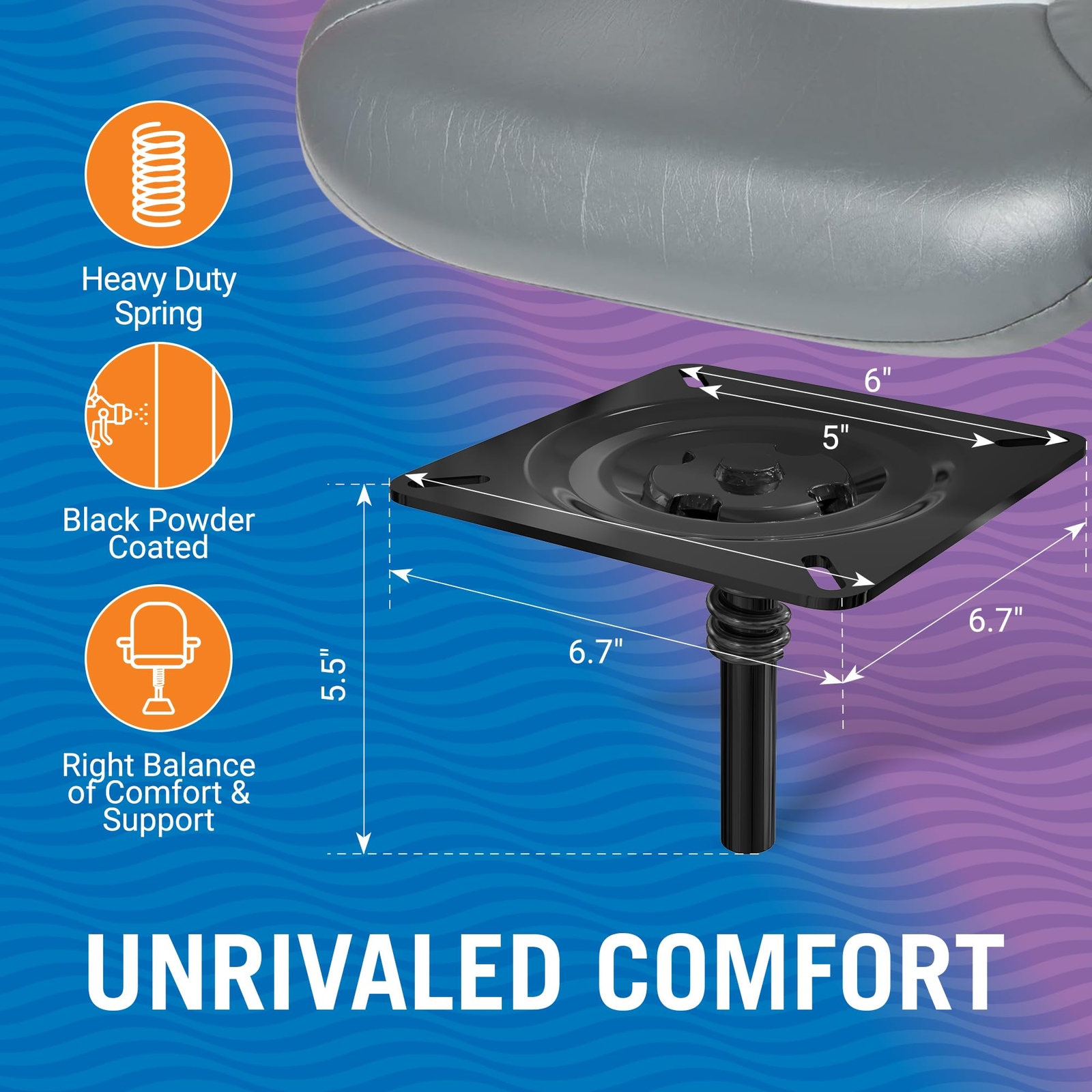 Boat Seat Pin Mount Boat Seat Pedestal Pin Seat with Spring for Jon ...