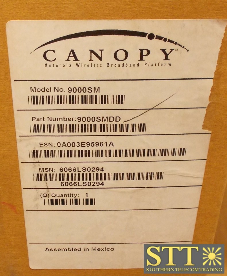 9000SMDD MOTOROLA CANOPY 900MHZ WIRELESS INTEGRATED SUBSCRIBER MODULE ...