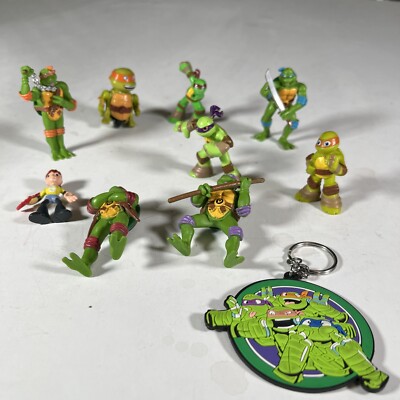 Teenage Mutant Ninja Turtles TMNT Figures Lot of 10 Toy Action Figures ...
