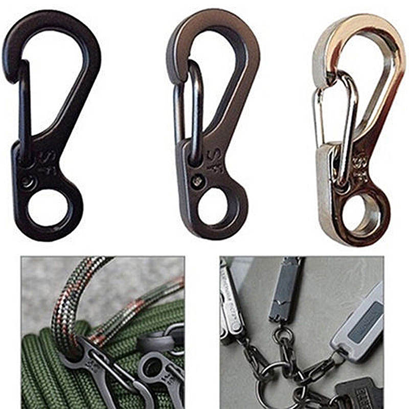 5X Mini Spring Cord Buckle Clasp Buckle Snap Hook Carabiner Mountainer ...