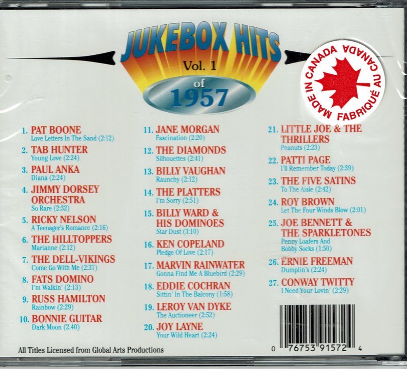 Jukebox Hits of 1957 Vol 1 BRAND NEW SEALED CD | eBay
