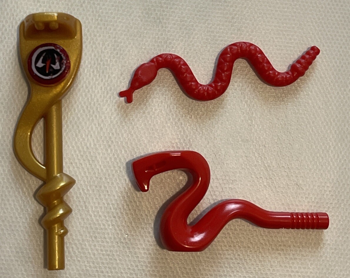 LEGO Ninjago Snake Serpent Staffs Minifigure Accessories Lot of 3 Gold ...