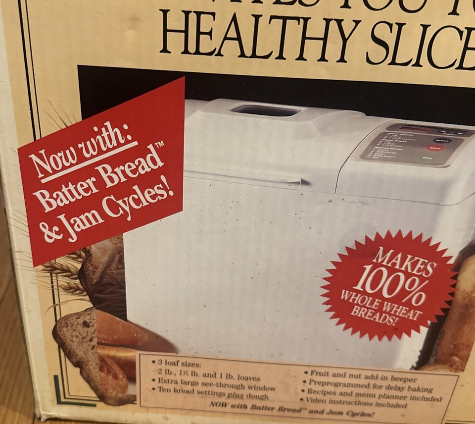 Breadman TR-550B Automatic Bread Dough Machine Maker *NEW in SEALED BOX ...