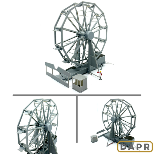 DAPR- OO Gauge Model Railway Fairground Kit - Motorised Mobile Ferris ...