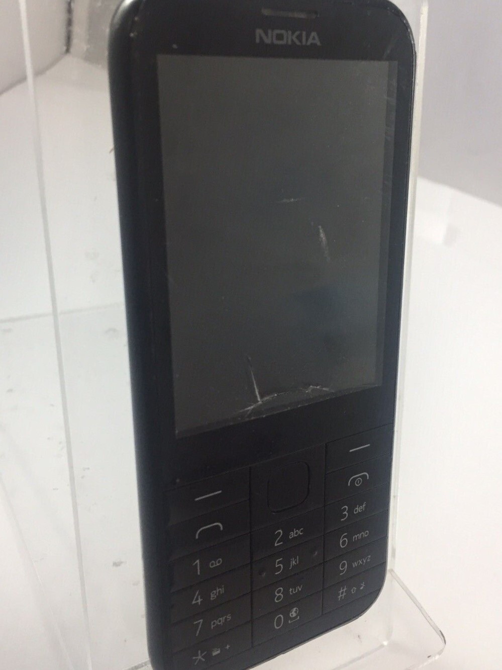 Nokia 225 RM-1012 O2 Network Black Mobile Phone Cracked 64MB RAM 0.3MP ...