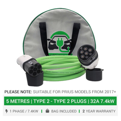 Charging cable for Toyota Prius 2017+. Type 2 Prius charging cable 5M ...
