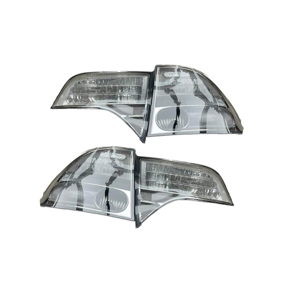 Pair Crystal Clear Brake Lamps Tail Lights Cover For 06-11 Honda Civic ...