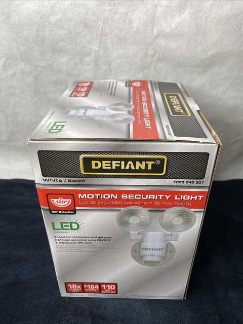 Defiant DFI-5936-WH 180 Degree 1100lm 110W Sensor Security Light for ...