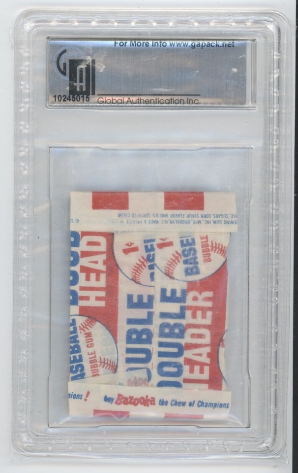 1955 Topps Doubleheader Baseball Unopened Wax Pack GAI 6 | eBay