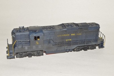 HO scale Athearn custom Chesapeake & Ohio Ry EMD GP7/9 locomotive DCC ...