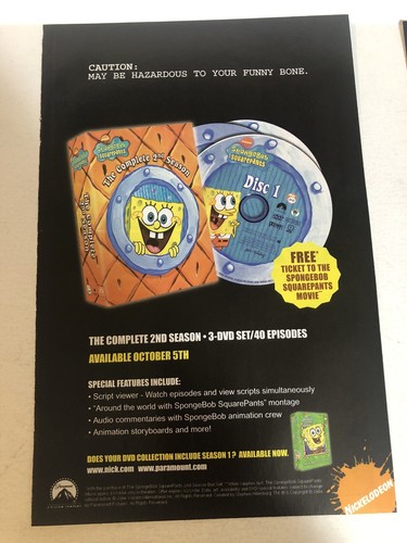 2004 SpongeBob SquarePants Vintage Print Ad Advertisement pa21 | eBay
