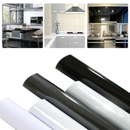 5/10M Kitchen Worktop Covering Cupboard Stickers Self Adhesive Vinyl ...