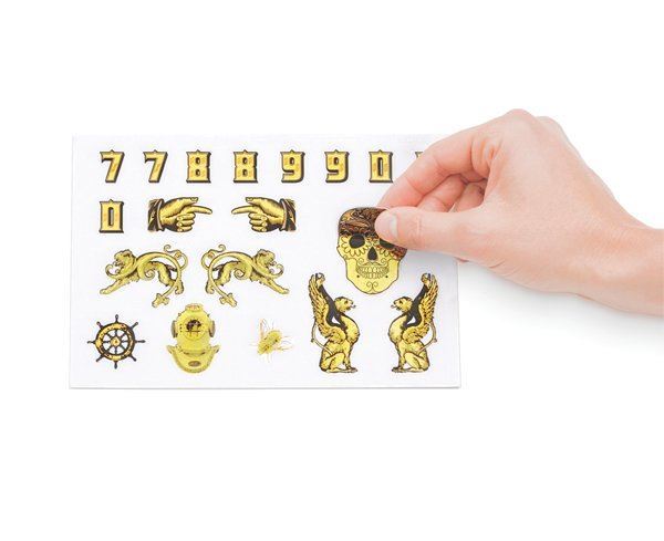 Just Your Type Self Adhesive Gold Foil Stickers Book By Luckies | eBay