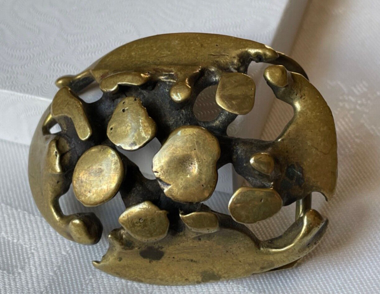 Rare DAVID YURMAN Solid Brass Brutalist Turtle Shell … - Gem