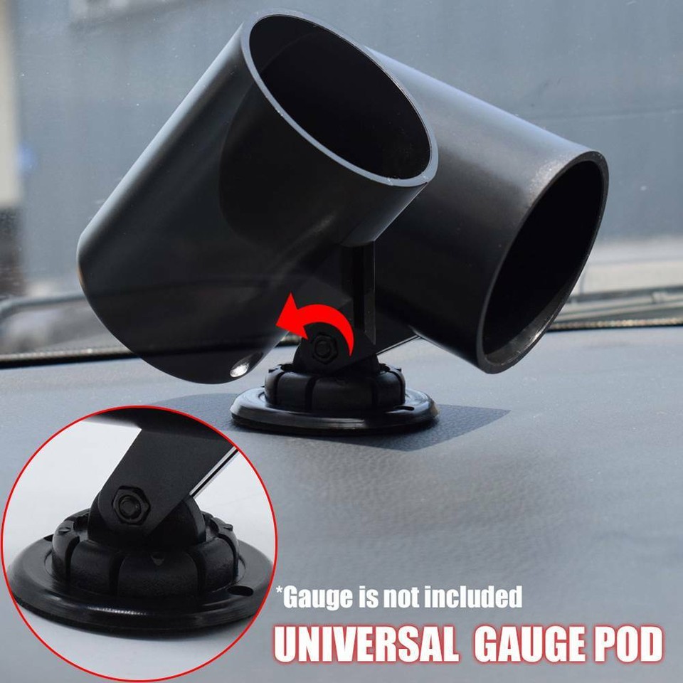Universal ABS Turbo Boost Temp Press 2"=52mm Single Hole Gauge Holder ...
