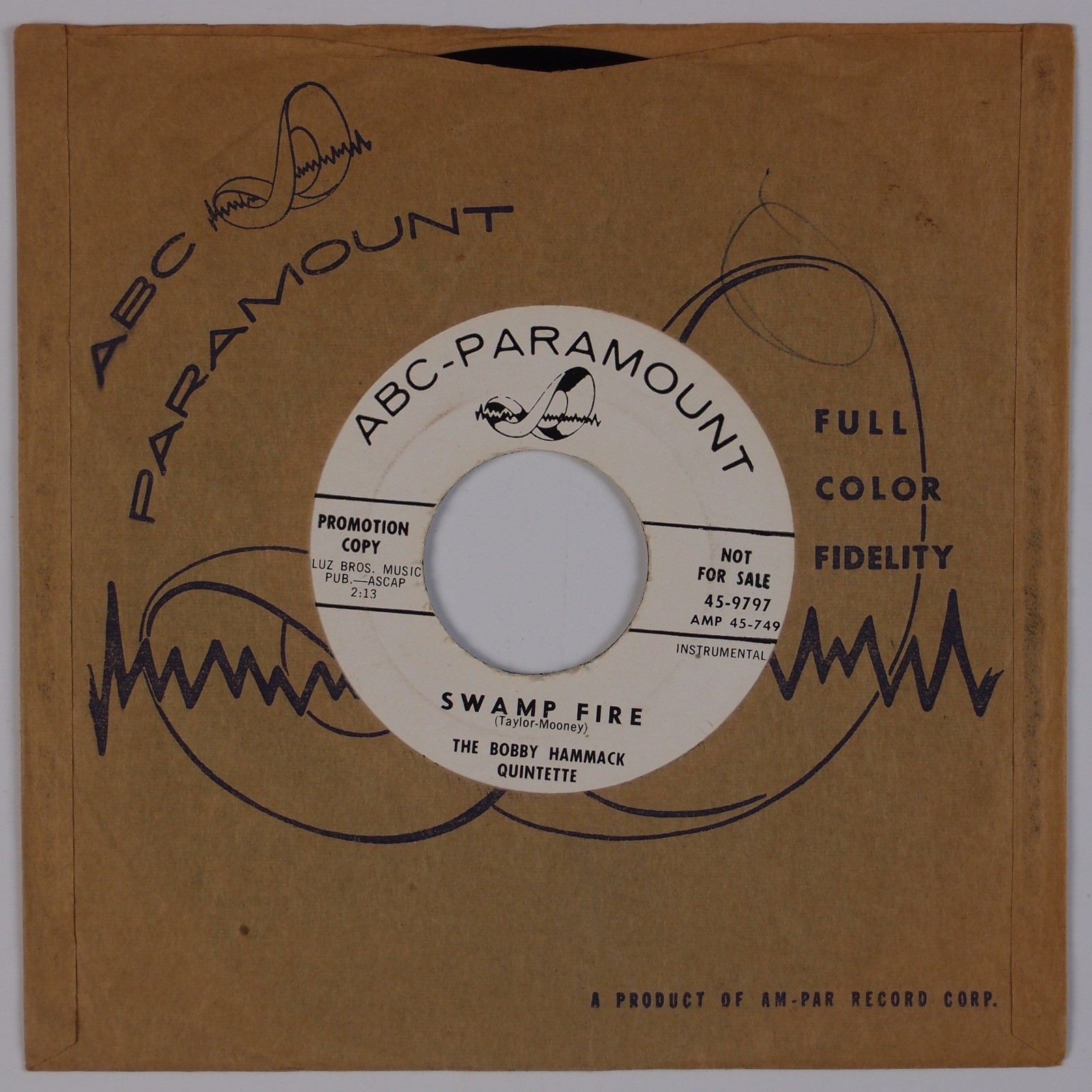 BOBBY HAMMACK GROUP: Swamp Fire / Brazilian Hobo ’57 Instro Jazz 45 ...