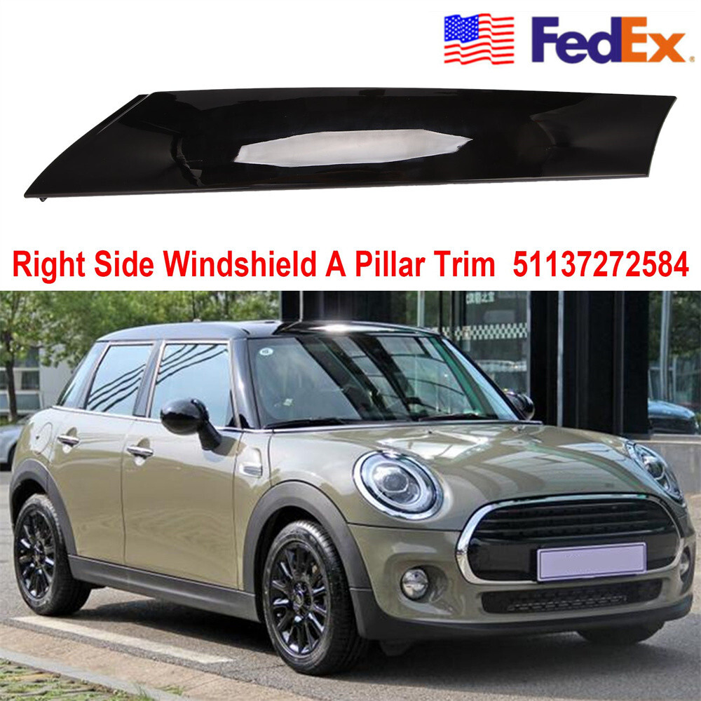 Right Side Exterior Molding Windshield A Pillar Trim For BMW Mini ...