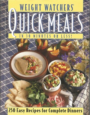 Vintage 1995 Weight Watchers Quick Meals in 30 Minutes or Less Cook ...
